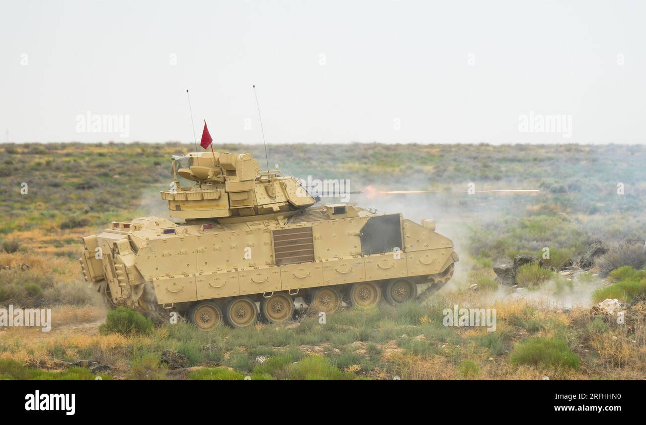 3rd Battalion, 116th Cavalry Regiment M1A2 SEPv2 Abrams Tank crew fires ...