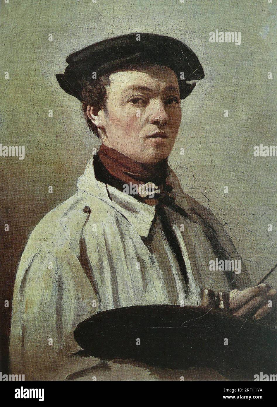 Self-portrait circa 1835 by Jean-Baptiste Camille Corot Stock Photo - Alamy