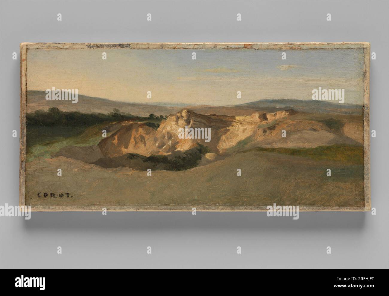 Italian Landscape circa 1825–28 by Jean-Baptiste Camille Corot Stock ...