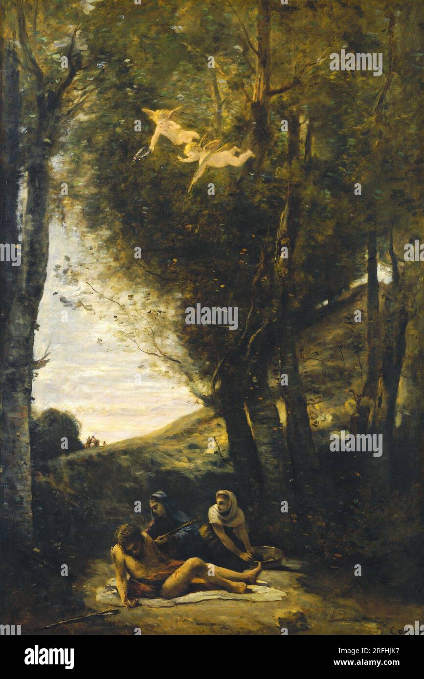 Saint Sebastian Succored by the Holy Women 1874 by Jean-Baptiste ...