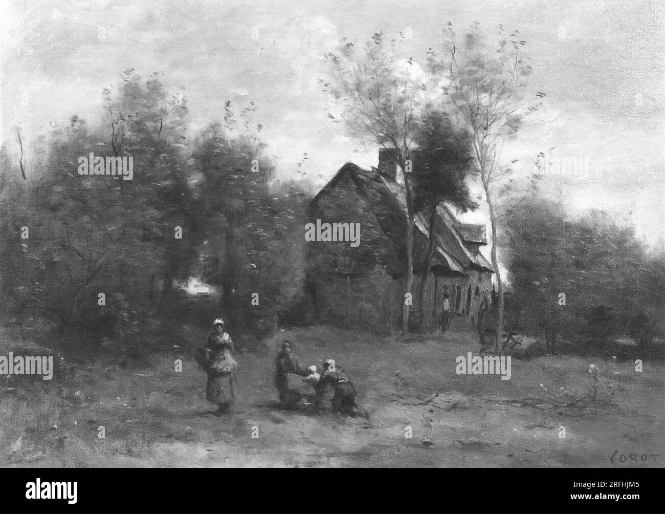 Jean baptiste camille corot Black and White Stock Photos & Images - Alamy