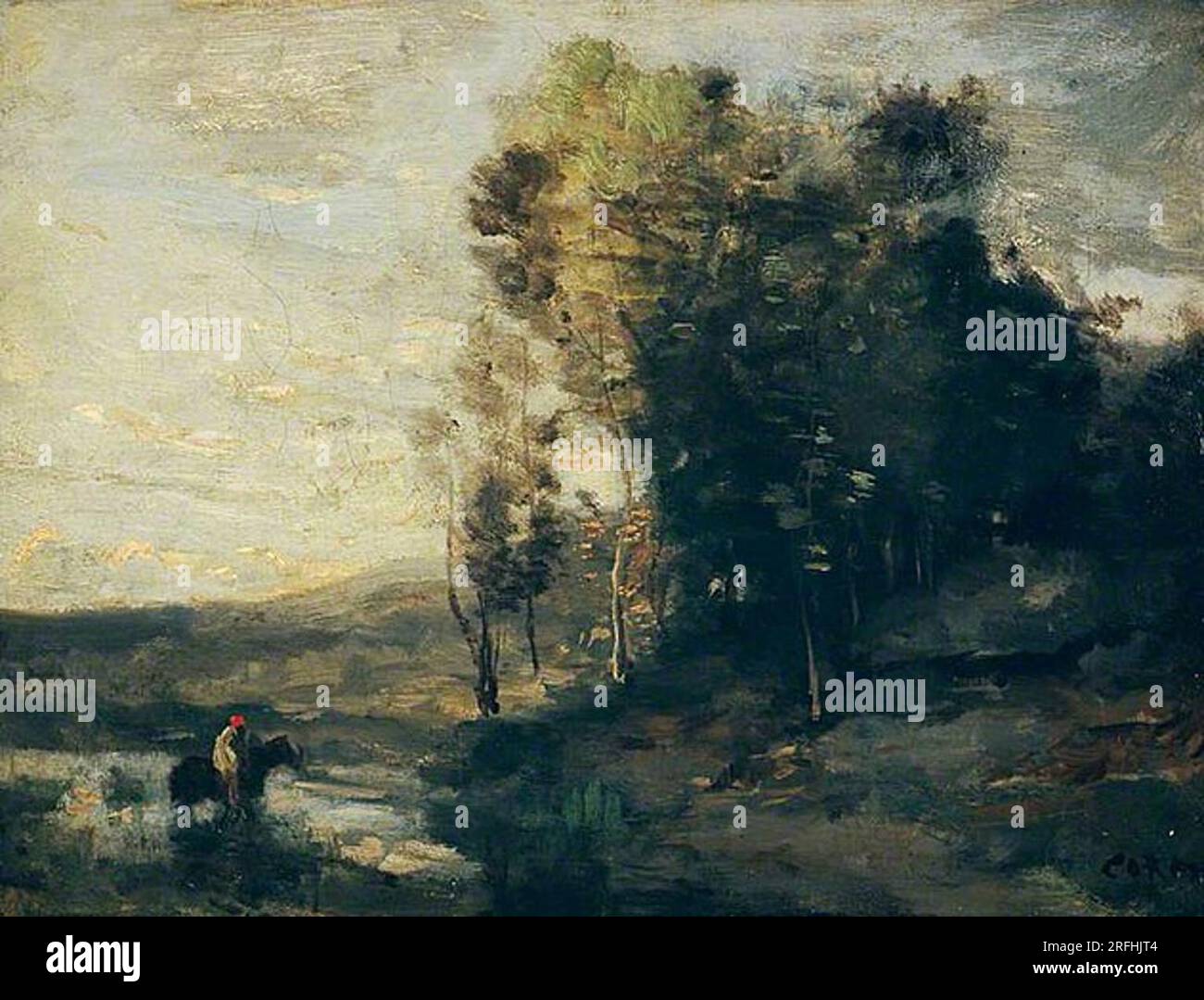 The Watering Place between 1796 and 1875 by Jean-Baptiste Camille Corot ...