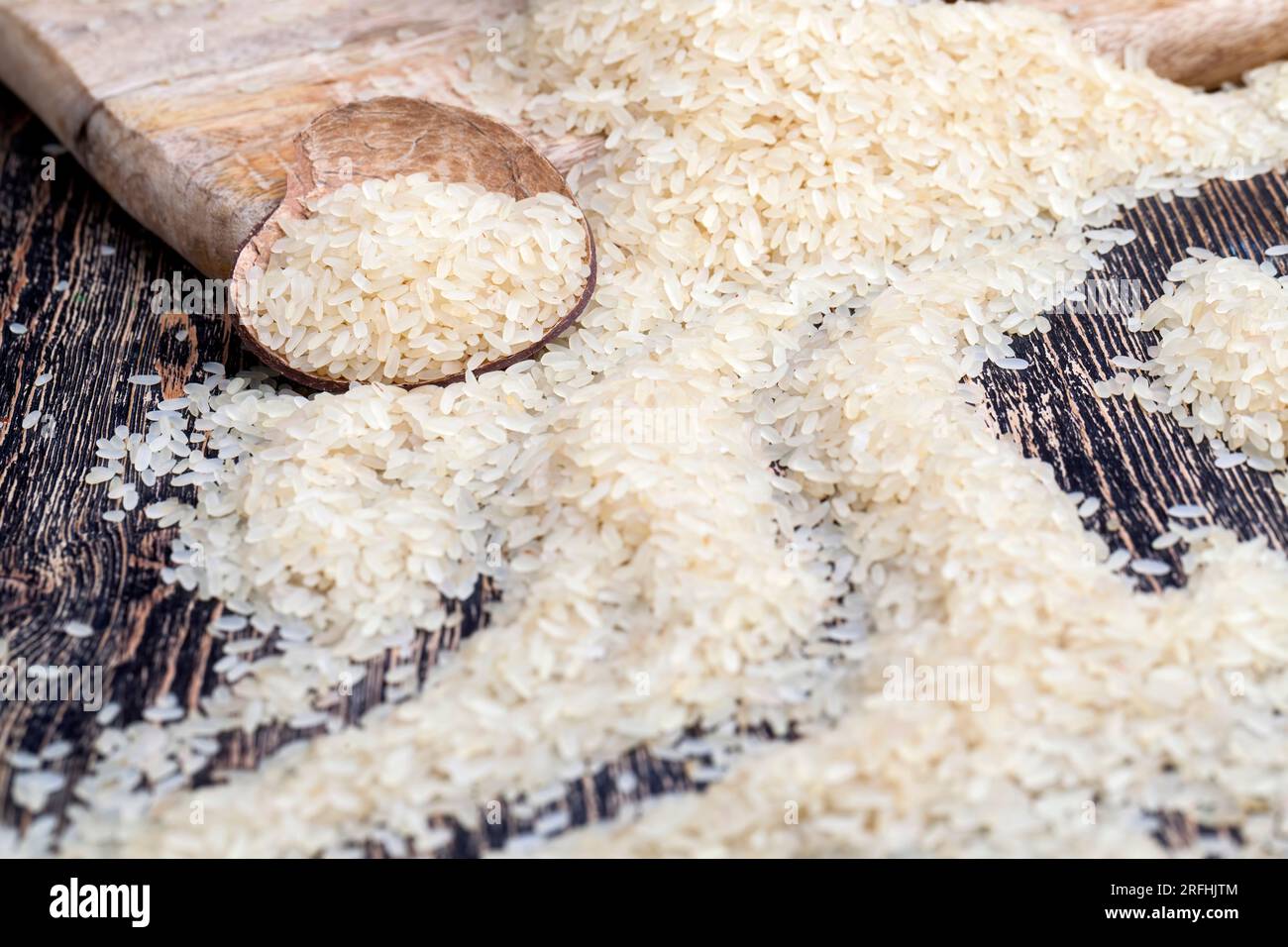 white ripe steamed rice, raw uncooked steamed rice for better taste and ...
