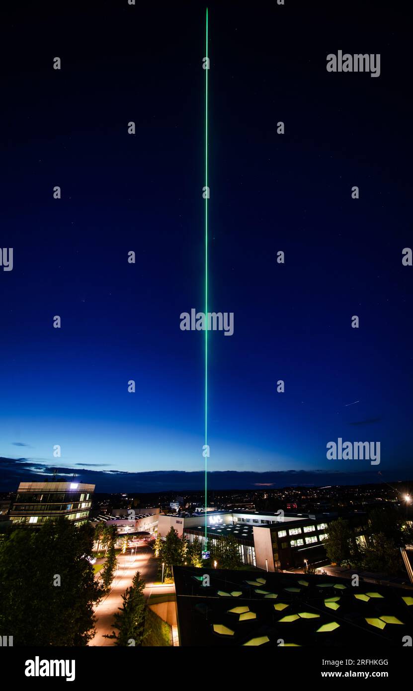 Lasers light up sky hi-res stock photography and images - Alamy