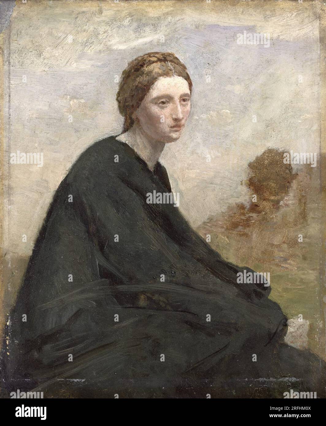 La méditation circa 1857 by Jean-Baptiste Camille Corot Stock Photo - Alamy