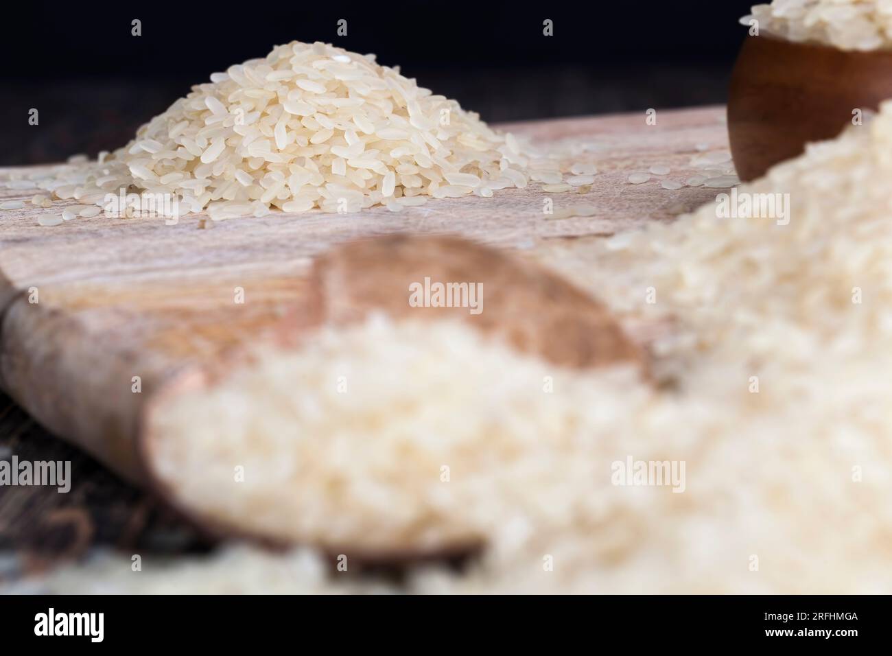 raw uncooked steamed rice for better taste and quality, white ripe ...