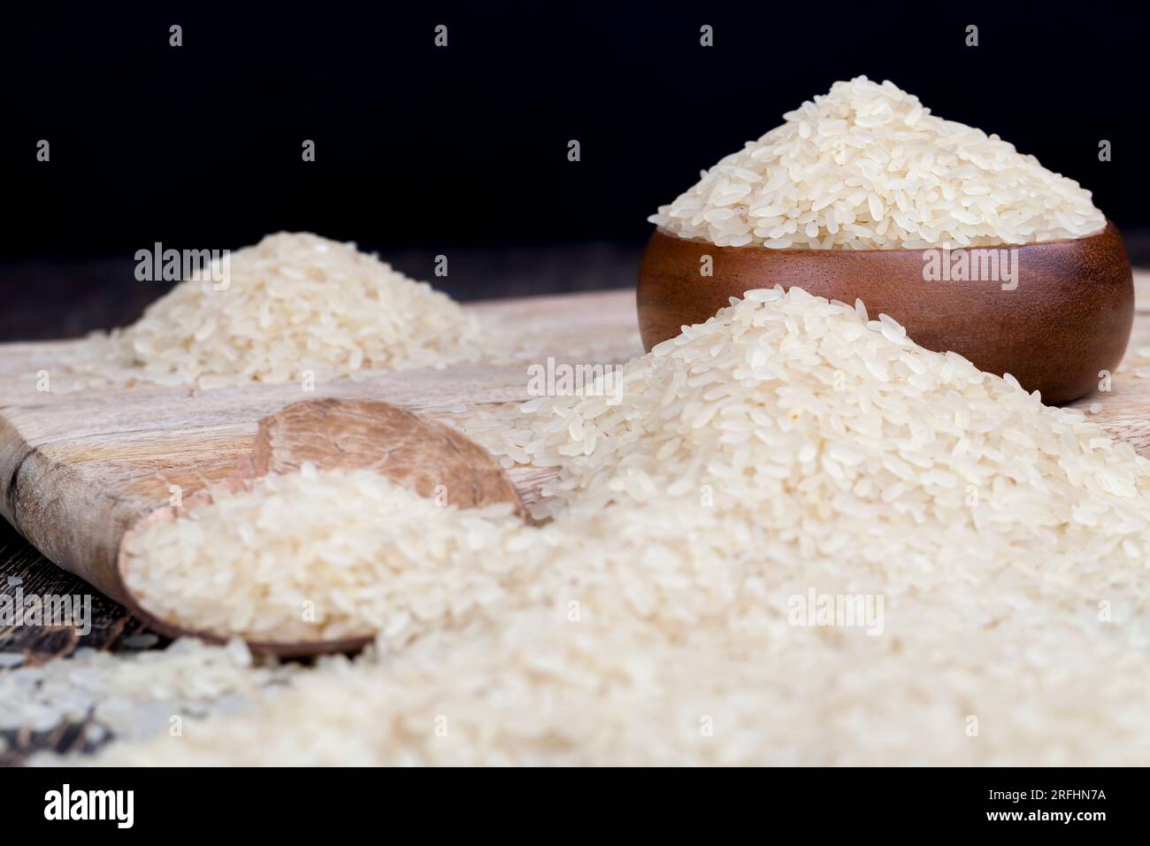 white ripe steamed rice, raw uncooked steamed rice for better taste and ...