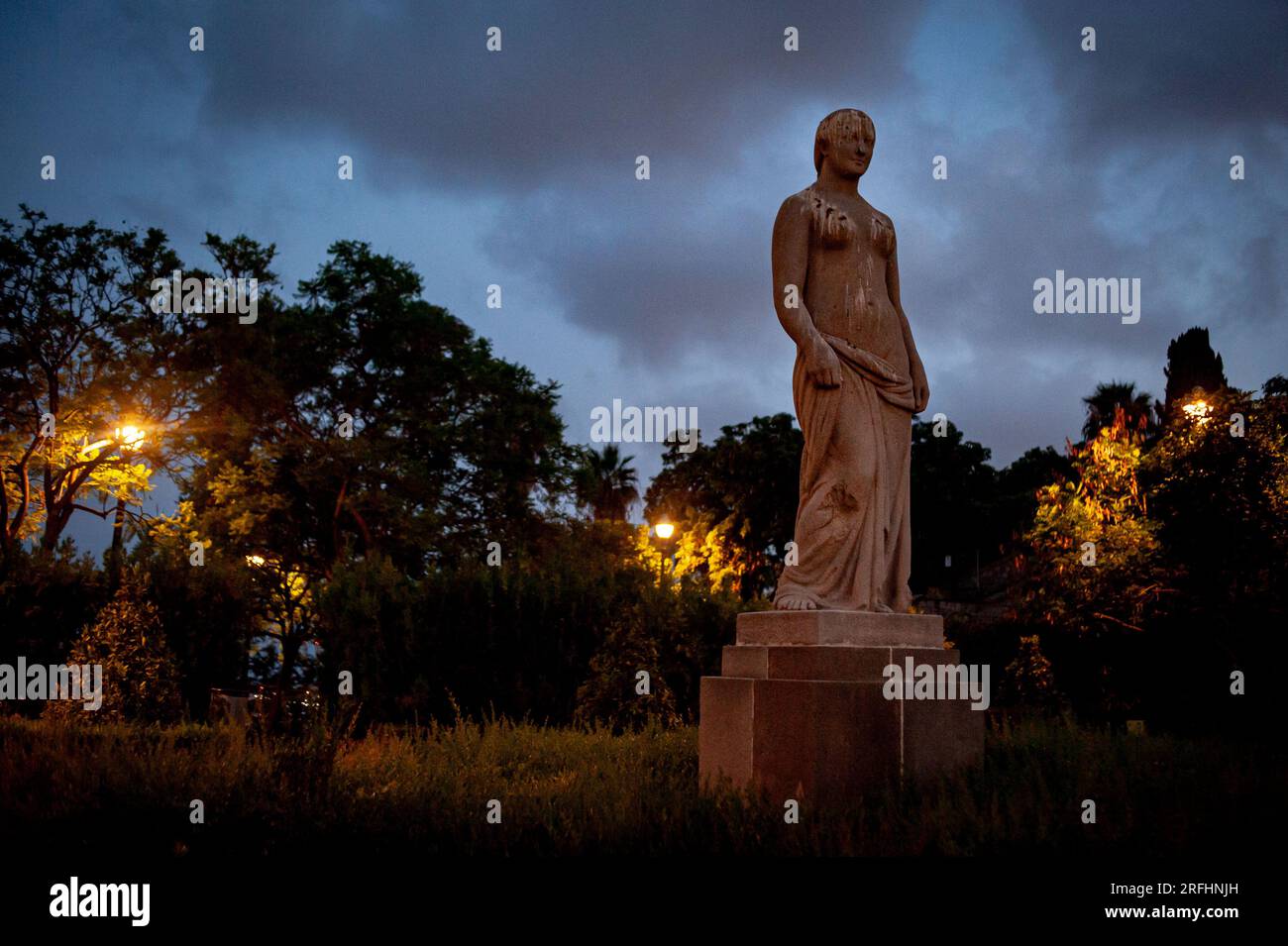 Statue known as Fertilitat (fertility) designed by sculptor Josep Clara ...