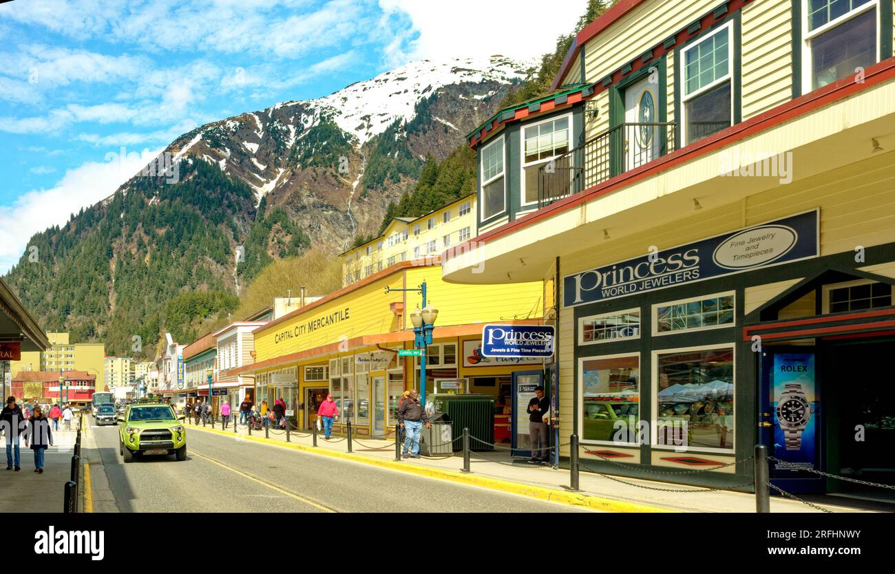 JUNEAU, ALASKA- May 6, 2023: The City of Juneau is the capital city of ...