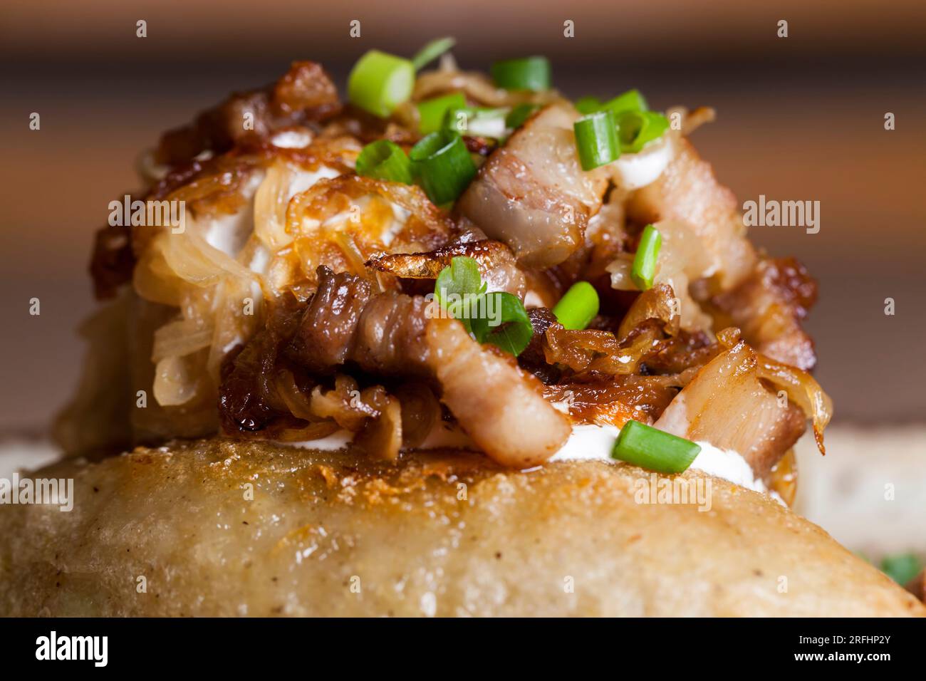 zeppelins made from grated potatoes with minced meat , traditional ...