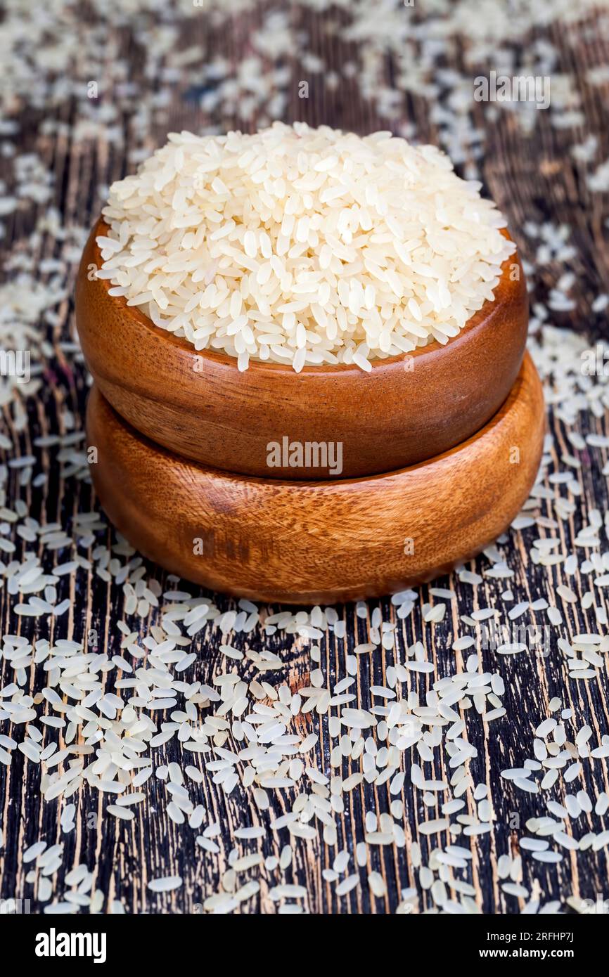 white ripe steamed rice, raw uncooked steamed rice for better taste and ...