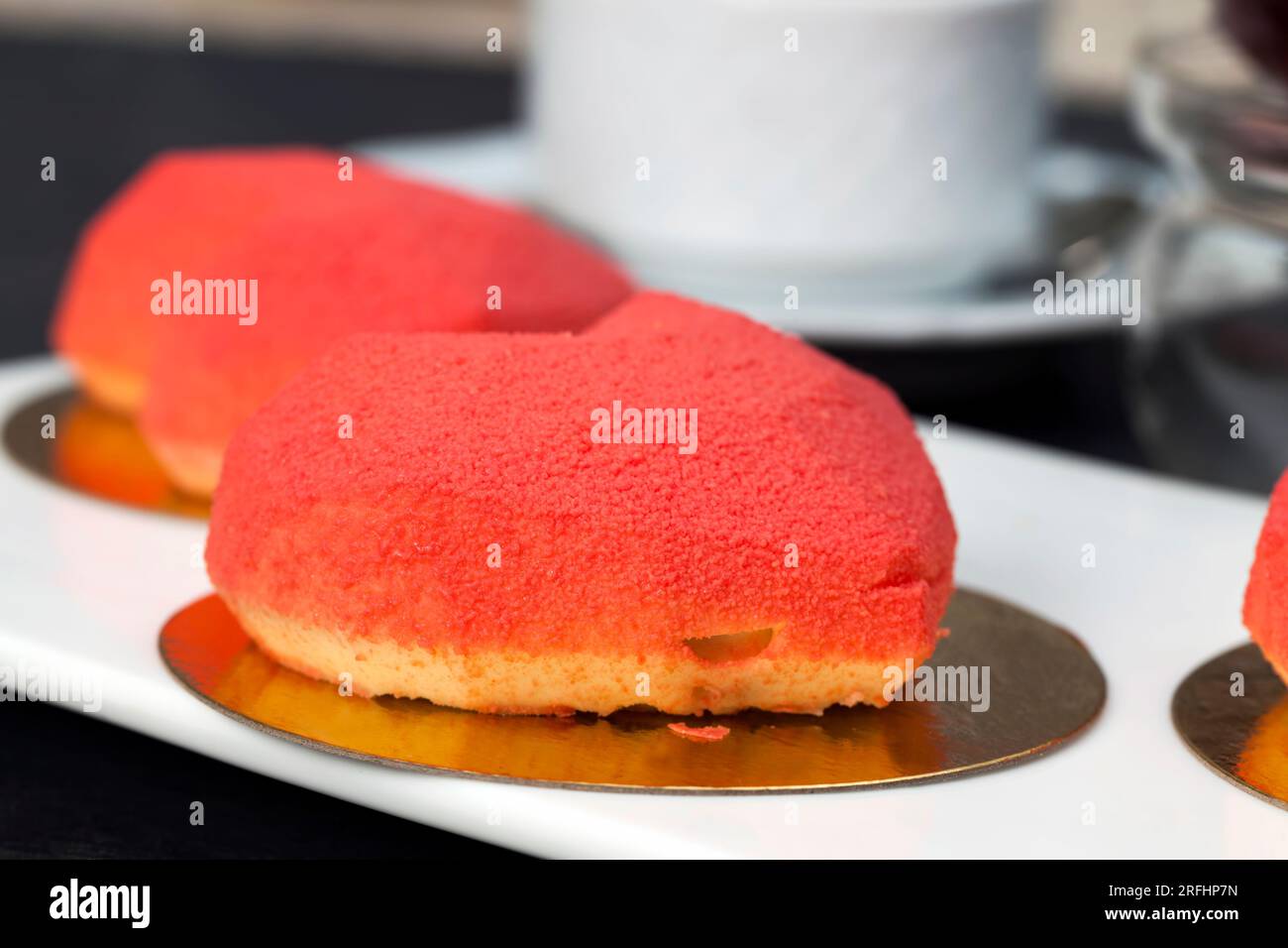 a heart shaped cake made from red ingredients, the cake symbolizes love ...