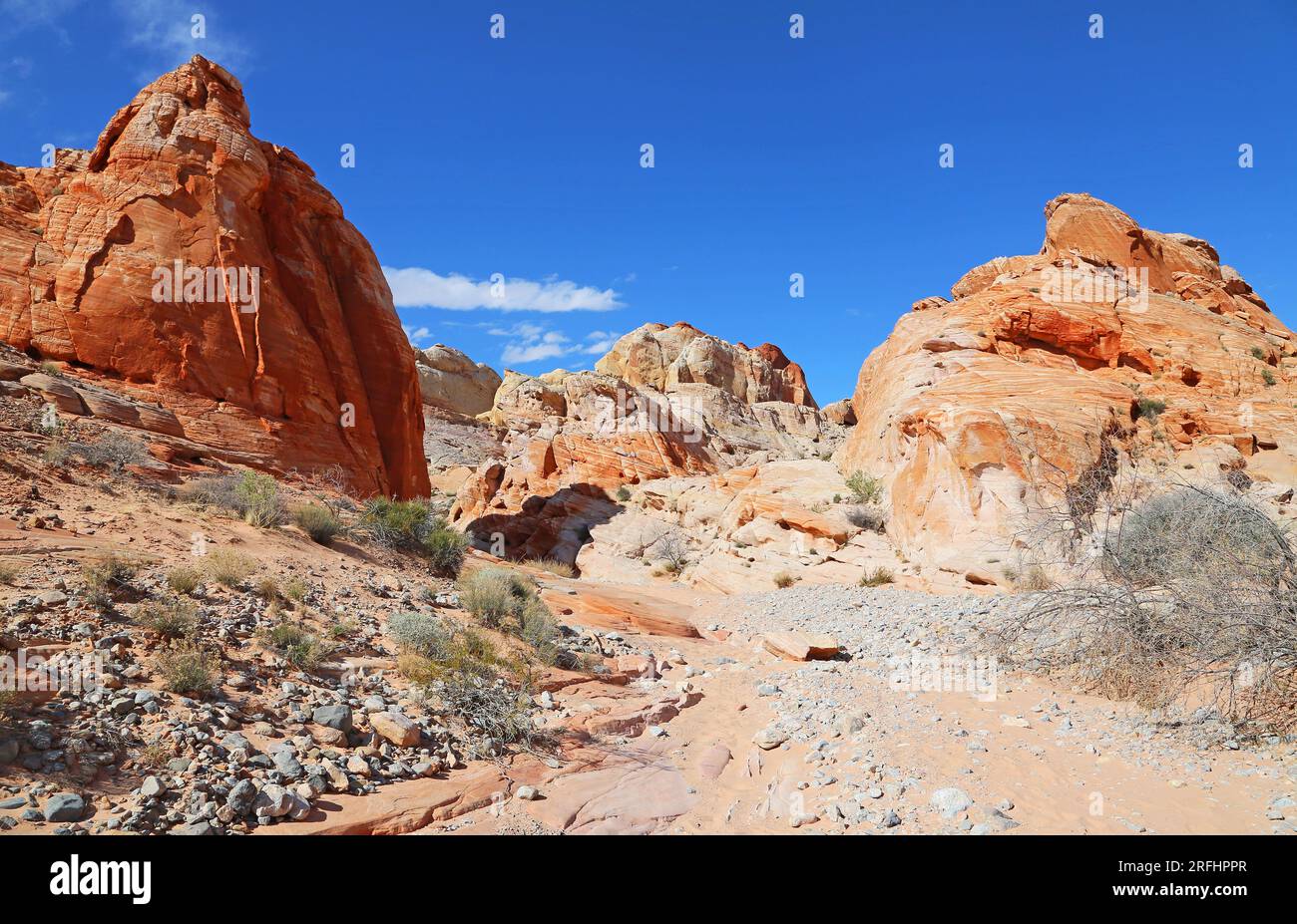 White Domes trail - Valley of Fire State Park, Nevada Stock Photo - Alamy