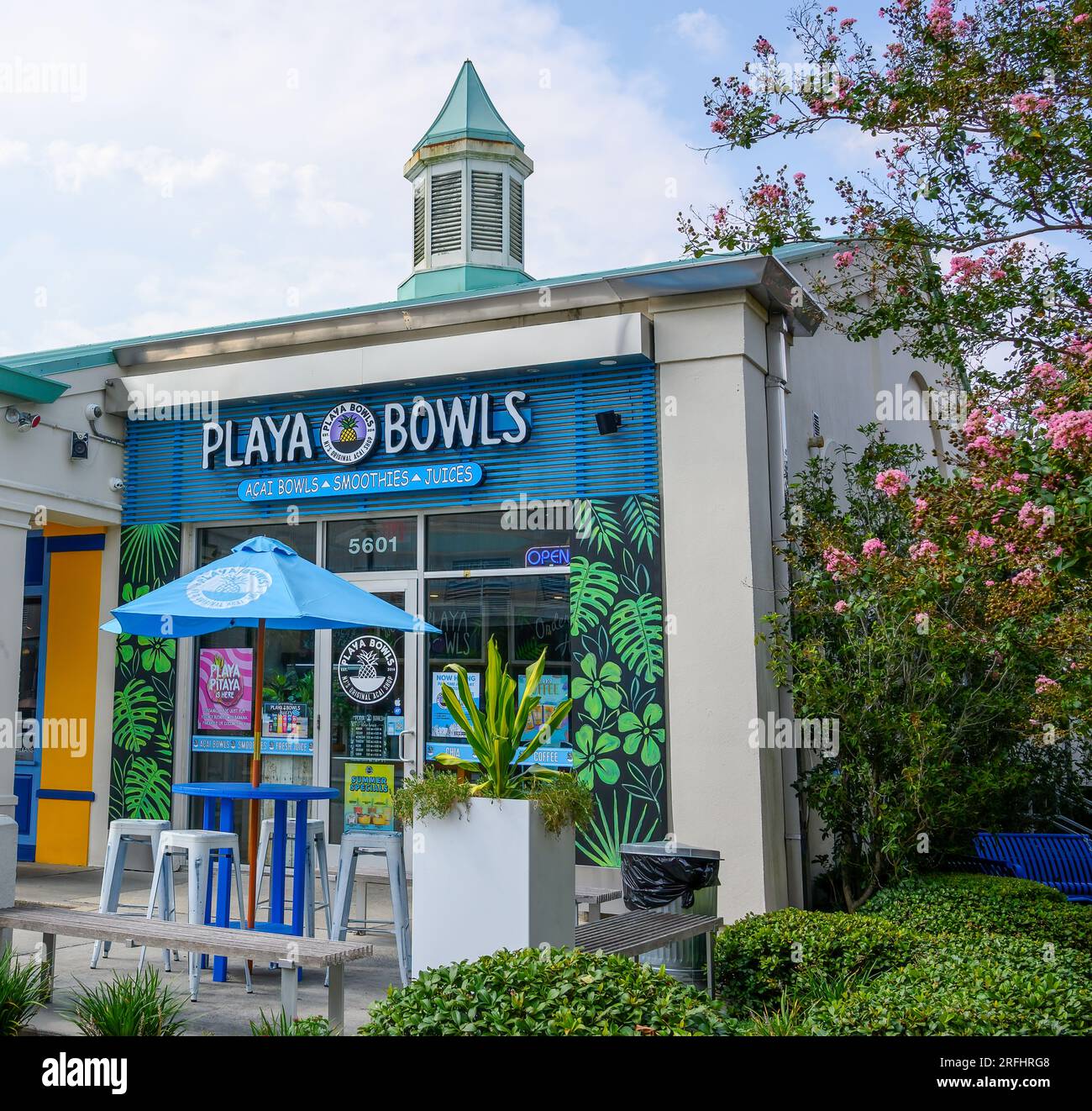NEW ORLEANS, LA, USA - AUGUST 2, 2023: Front of Playa Bowls restaurant ...