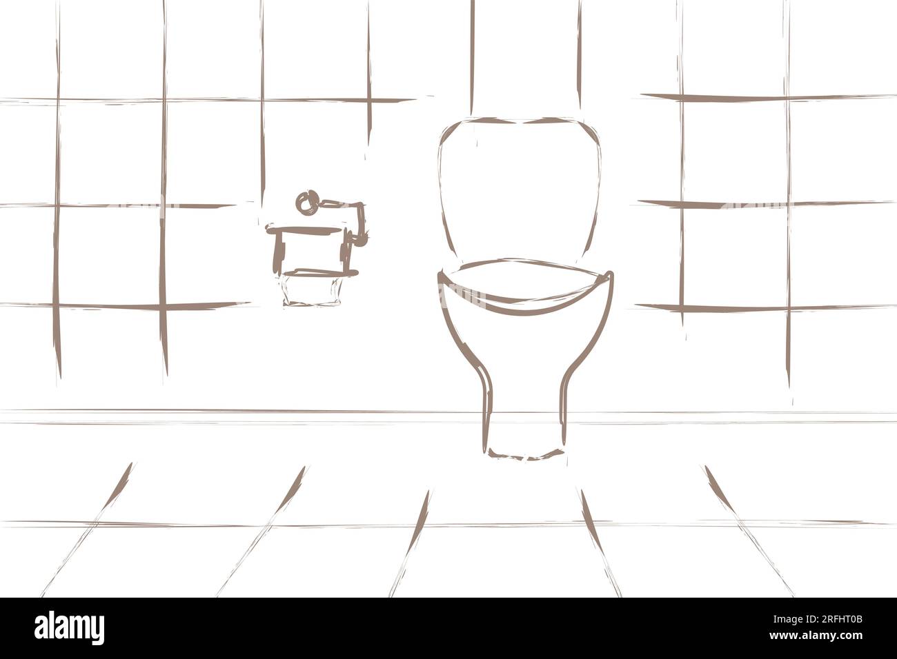 Toilet Room Drawing