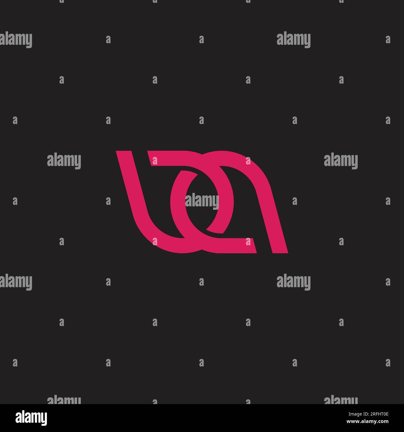 linked red pin location abstract logo vector Stock Vector Image & Art ...