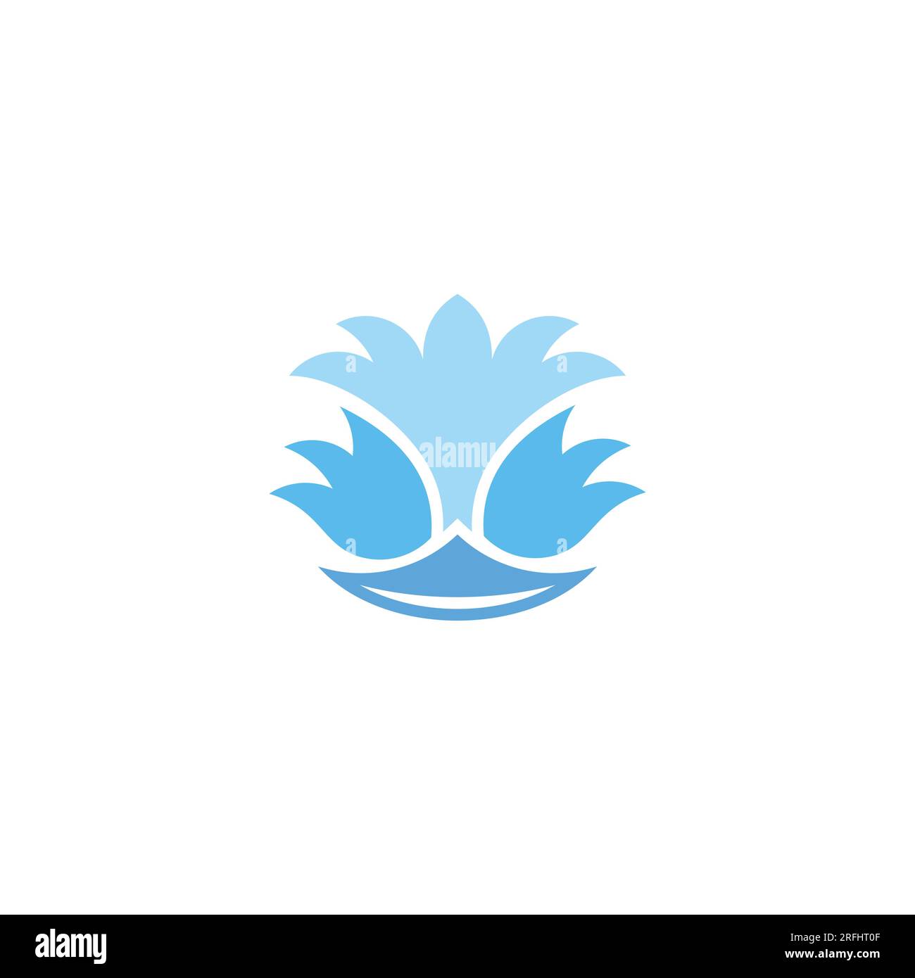spout water splash blue simple logo vector Stock Vector Image & Art - Alamy