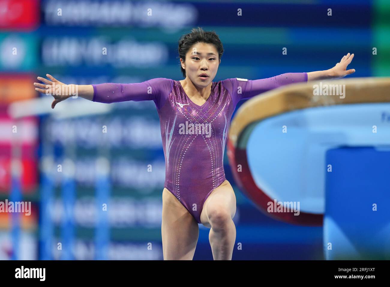 Dong'an Lake Sports Park Multi-Purpose Gymnasium, Chengdu, China. 3rd Aug, 2023. Ayaka Sakaguchi ...