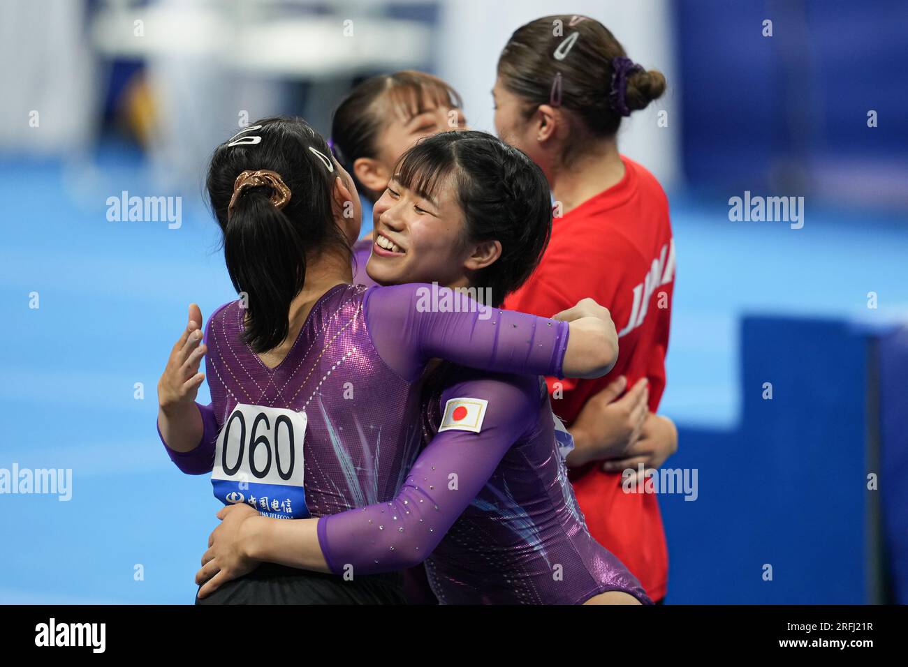 Dong'an Lake Sports Park Multi-Purpose Gymnasium, Chengdu, China. 3rd Aug, 2023. Ayaka Sakaguchi ...