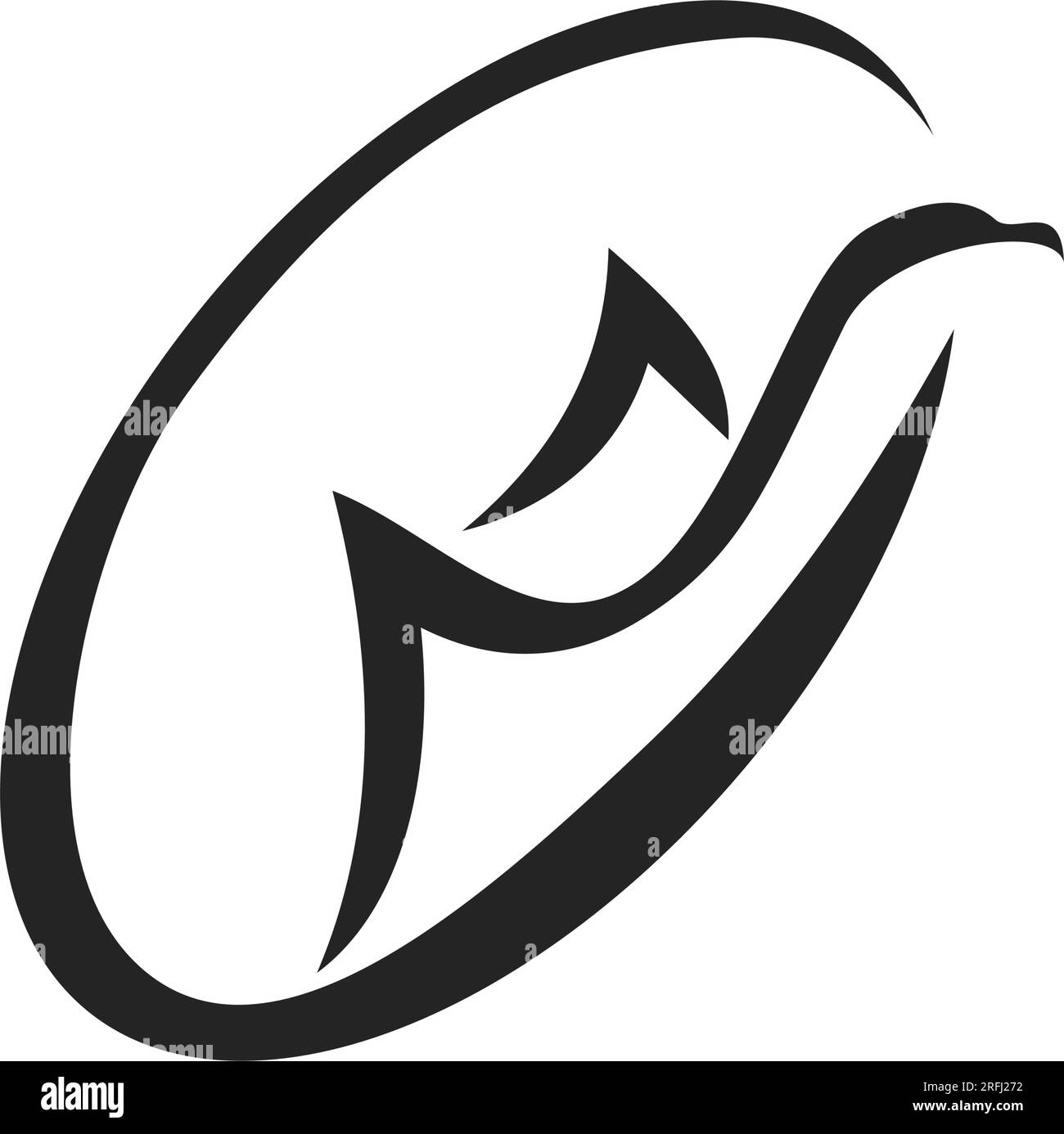 freedom bird logo template. Icon Illustration Brand Identity. Isolated ...