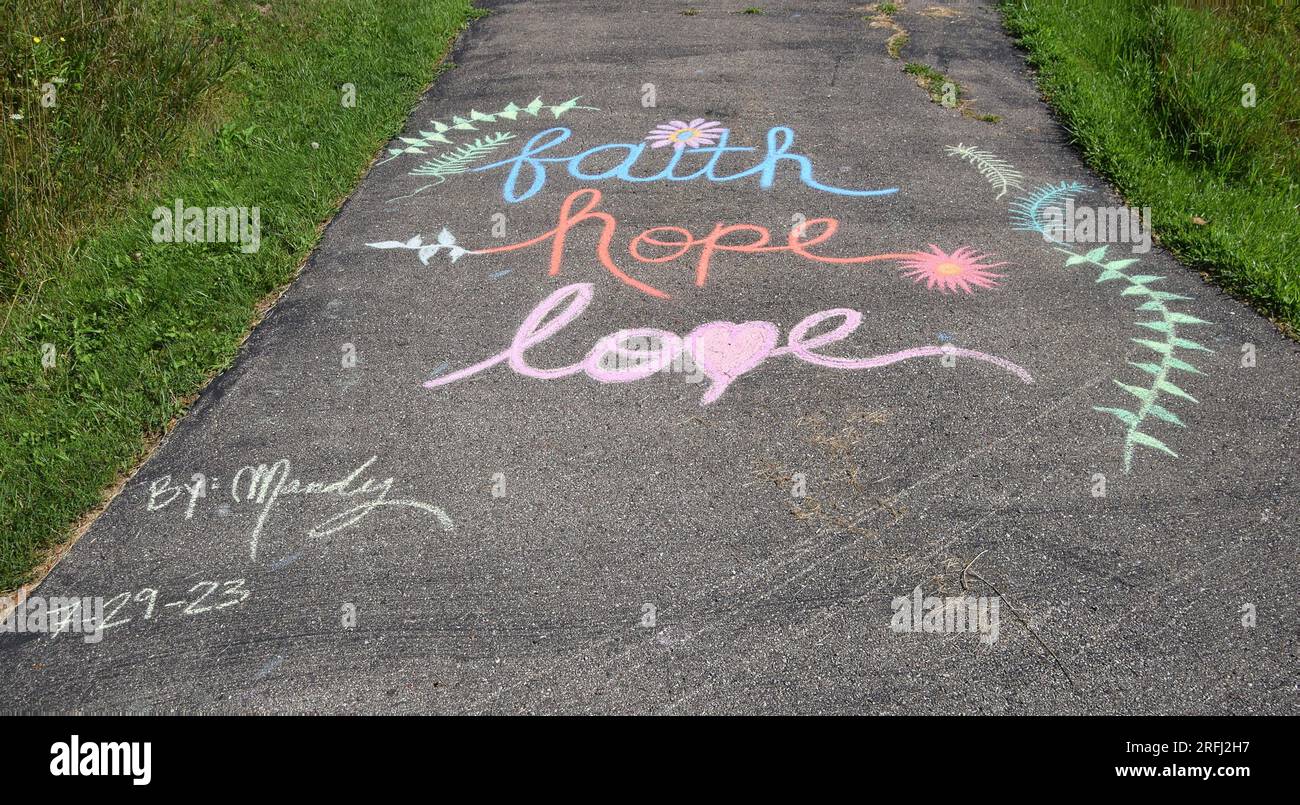 An Uplifting Chalk Art Message An Uplifting Chalk Art Message
