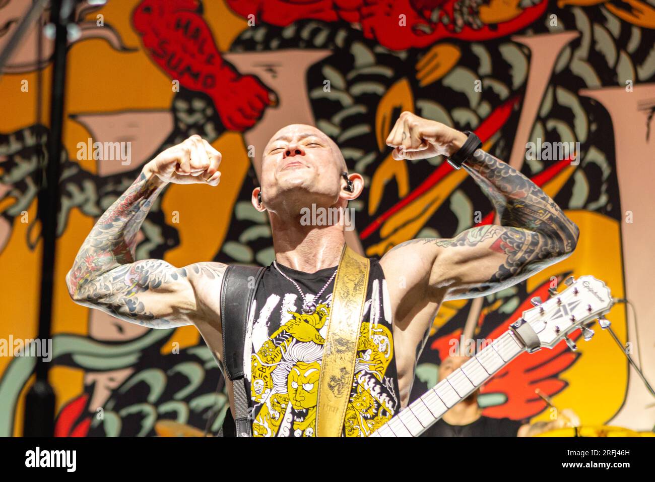 Trivium, Heavy Metal Band, Performed in Singapore, 17 March 2023 Stock ...