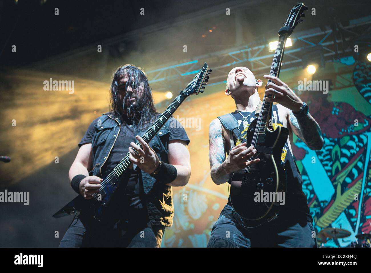 Trivium, Heavy Metal Band, Performed in Singapore, 17 March 2023 Stock ...