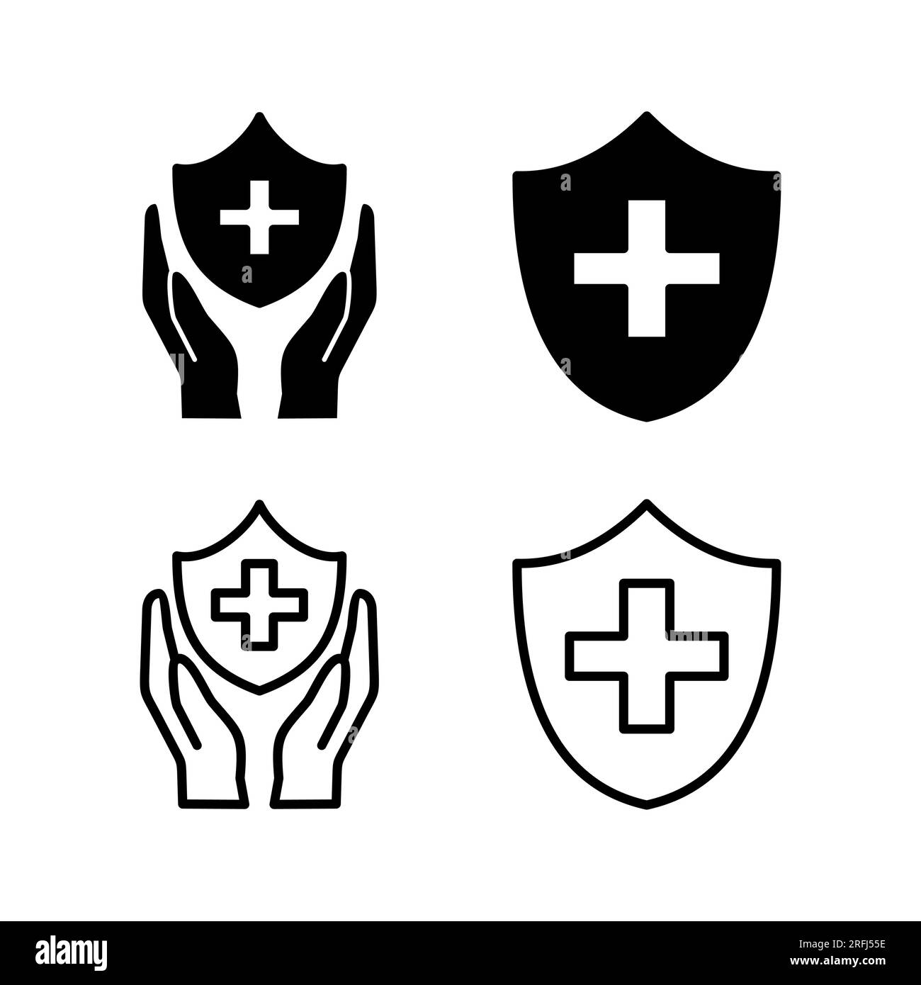 Health insurance icon vector. medical insurance icon Stock Vector Image ...