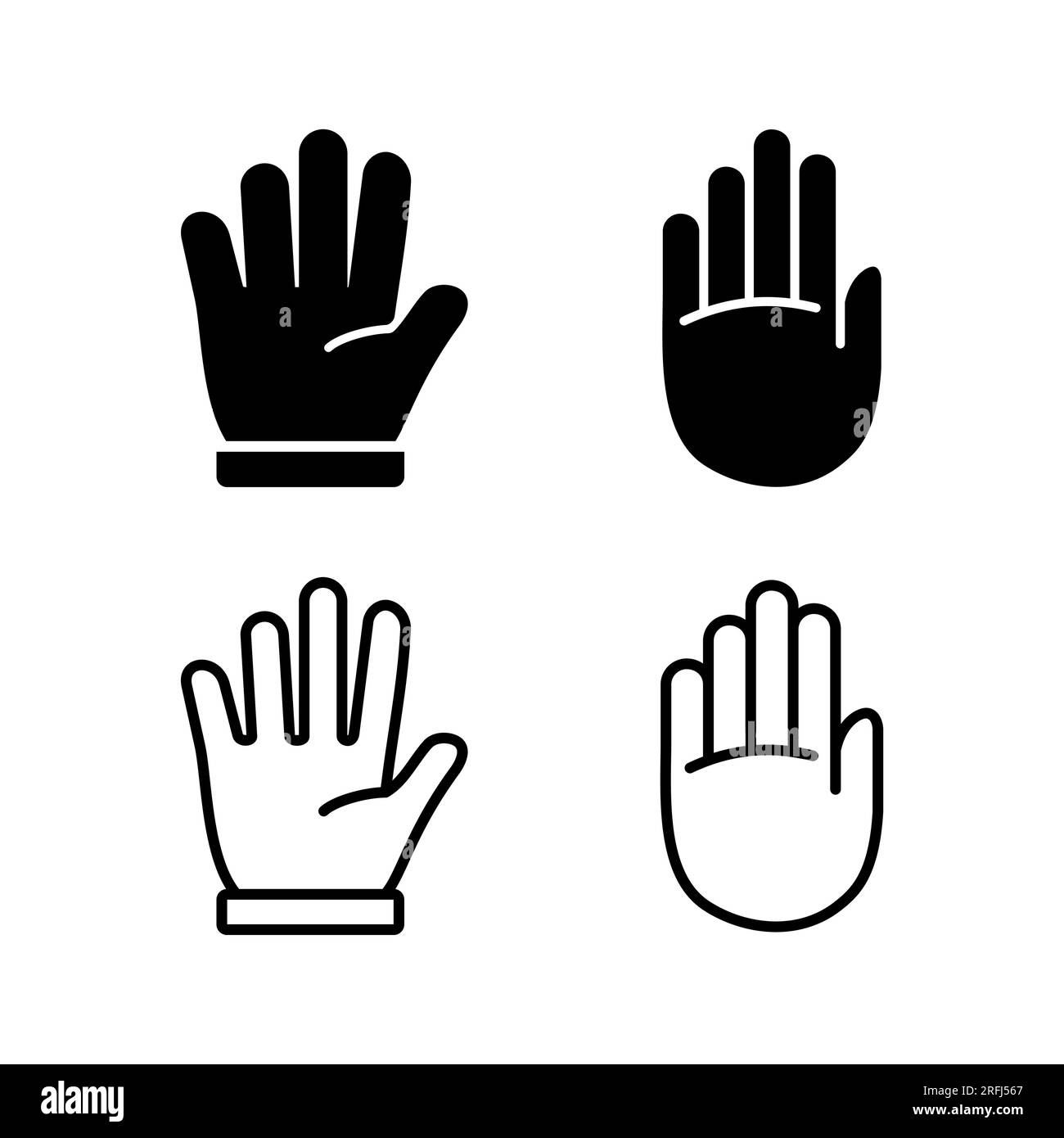Hand icon vector. hand symbols. palm Stock Vector Image & Art - Alamy