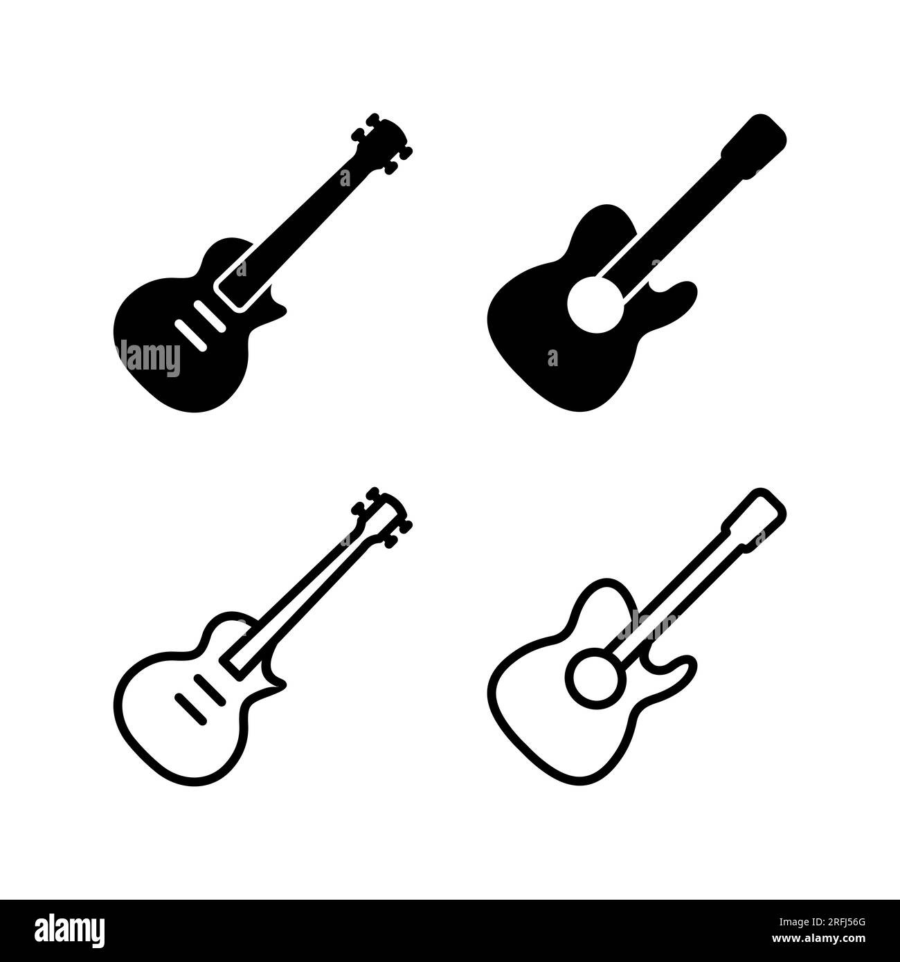 Guitar icon vector. musical instrument sign Stock Vector Image & Art ...