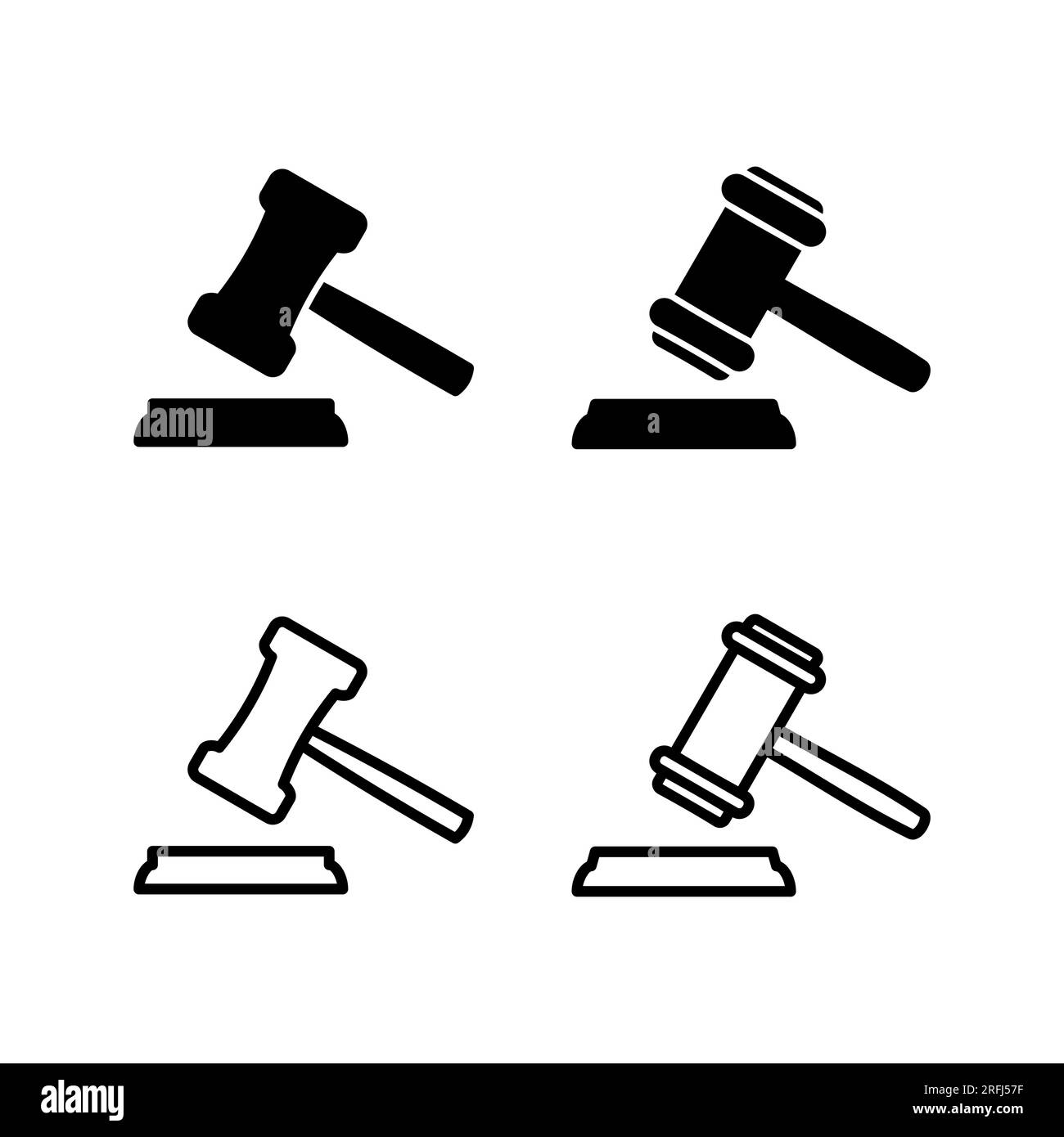 Gavel icon vector. judge gavel icon. auction hammer Stock Vector Image ...