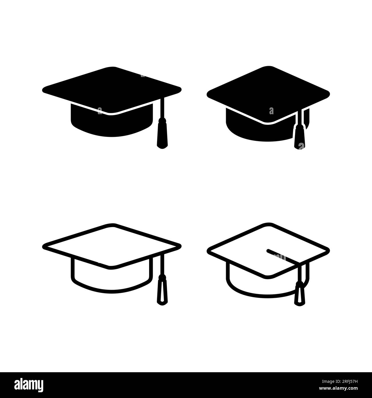 Education icon vector. graduation cap icon vector Stock Vector Image ...