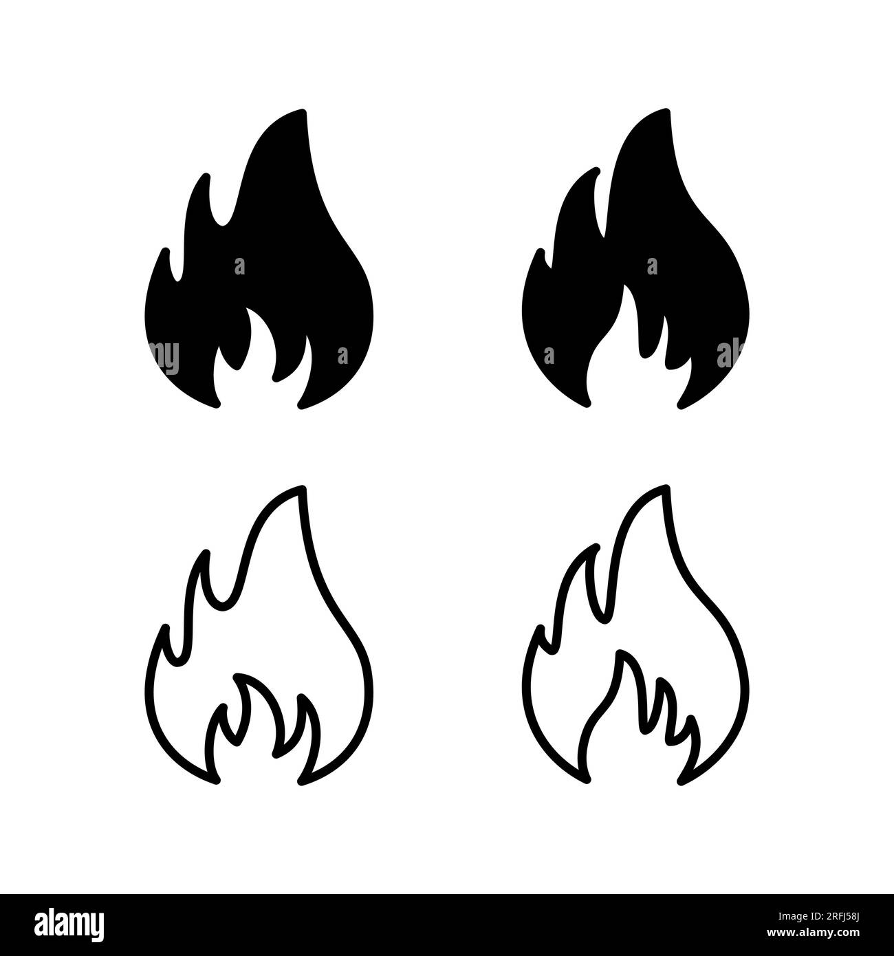 Fire icon vector. fire flame icon Stock Vector Image & Art - Alamy