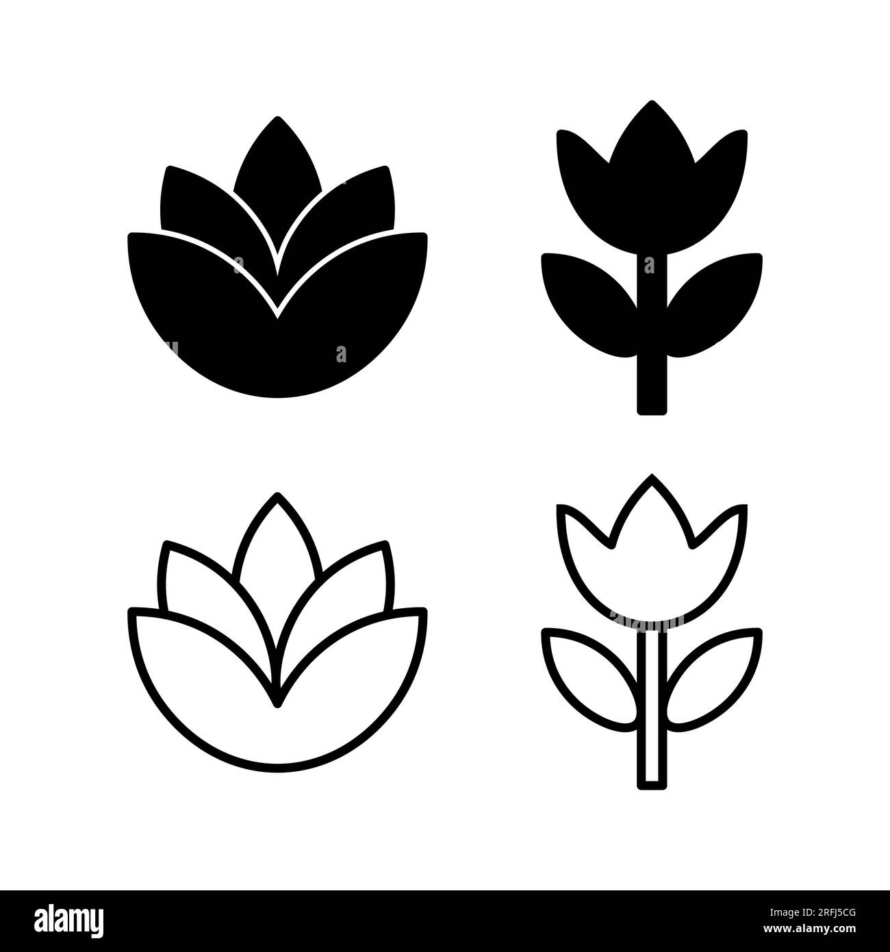 Flower icon vector. floral icon. flower logo Stock Vector Image & Art ...