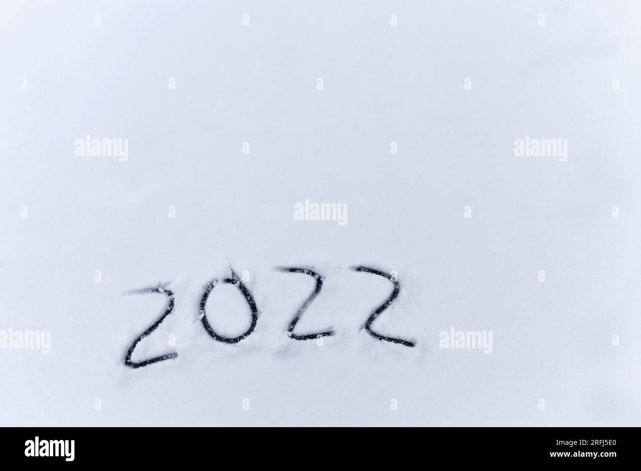 the inscription about the beginning of the new year 2022, the numbers ...