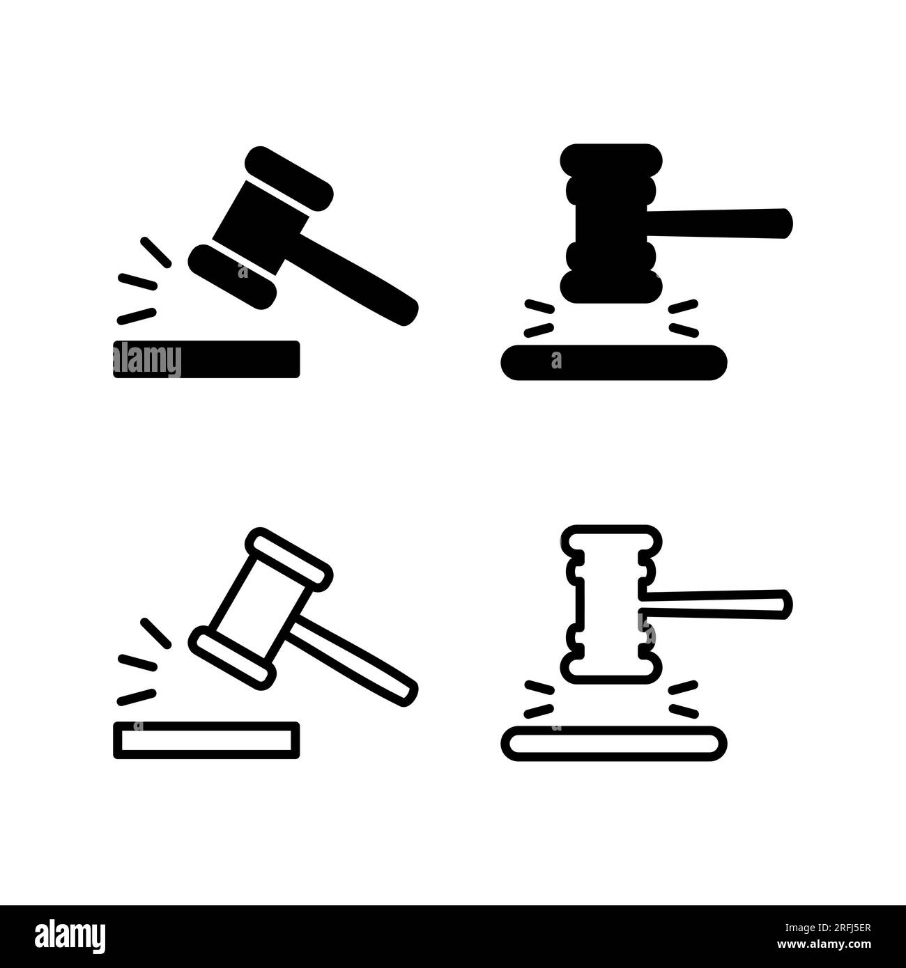 Bidding Hammer Vector