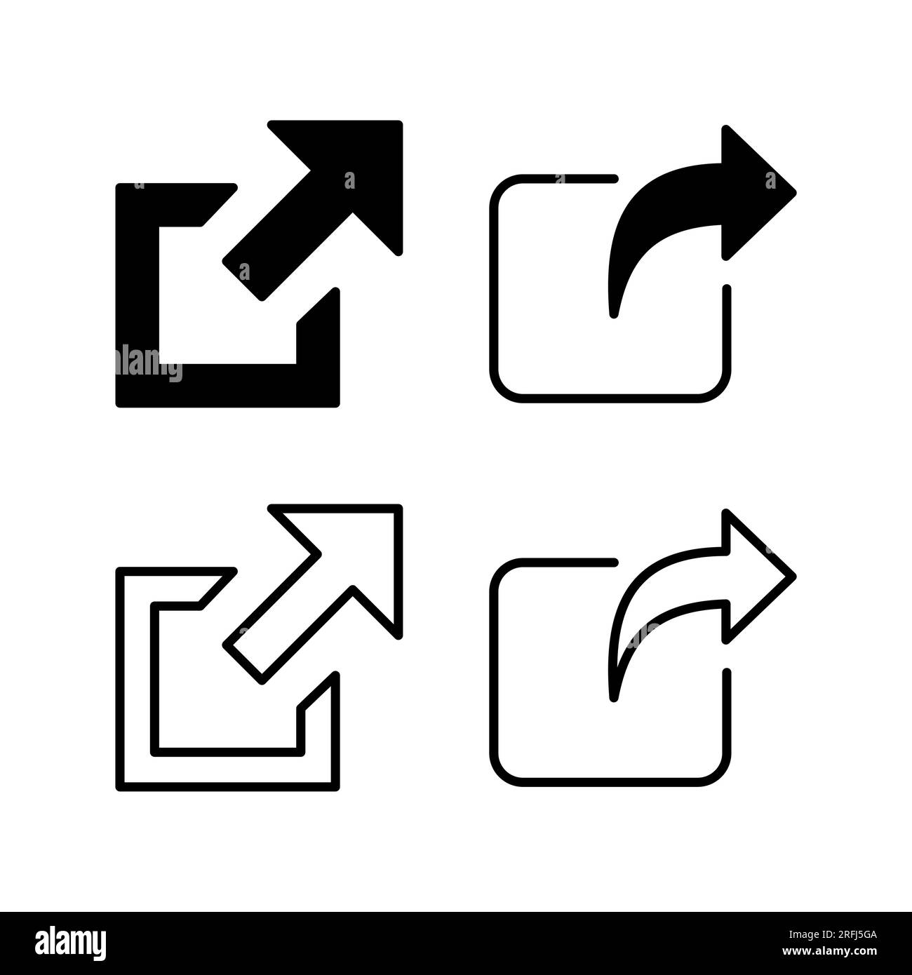 External link icon vector. hyperlink chain symbol. download, share ...