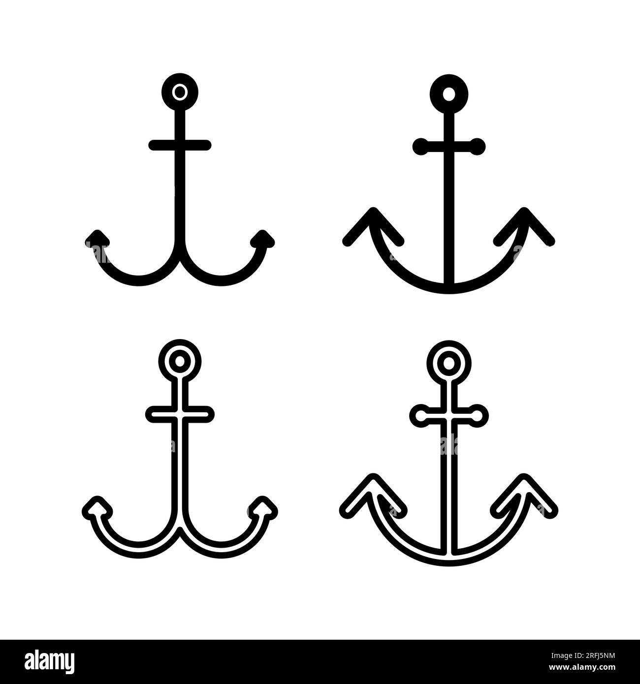 Anchor icon vector. Anchor sign. marine symbol Stock Vector Image & Art ...