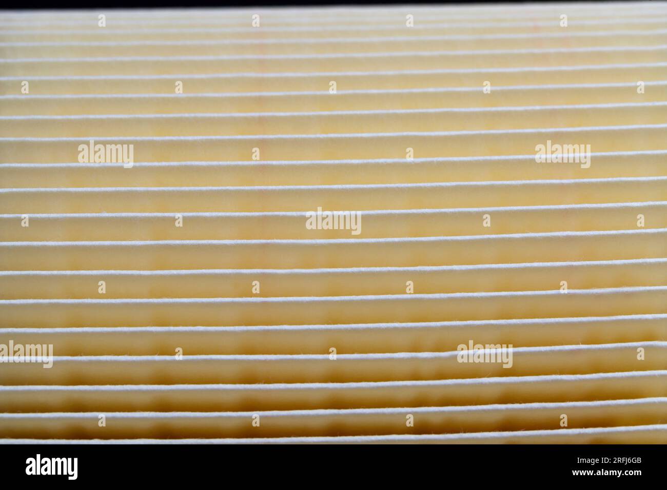 new paper filter for air purification, the filter is clean and has not ...