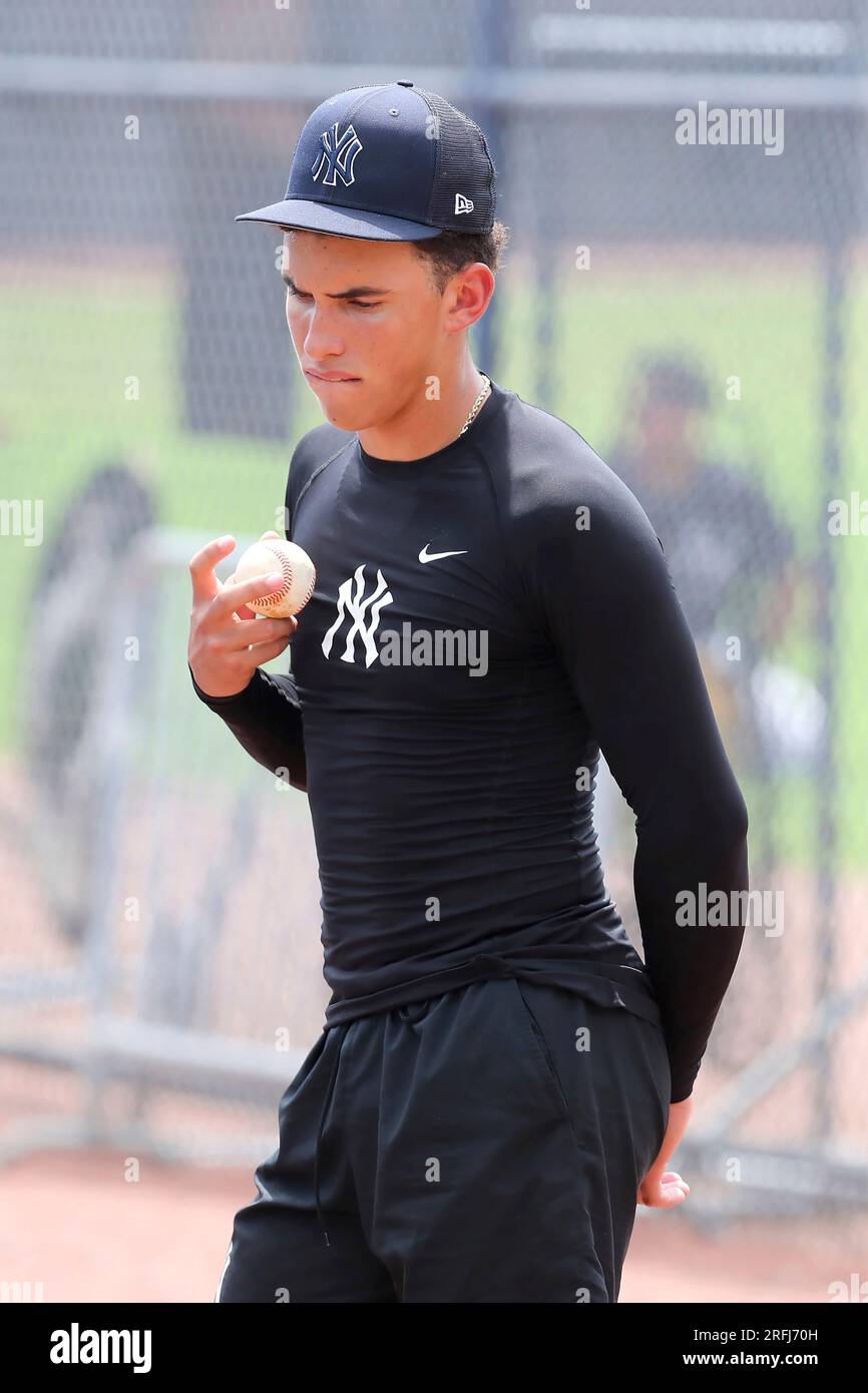 TAMPA, FL - JULY 31: 2023 New York Yankees first round pick George ...