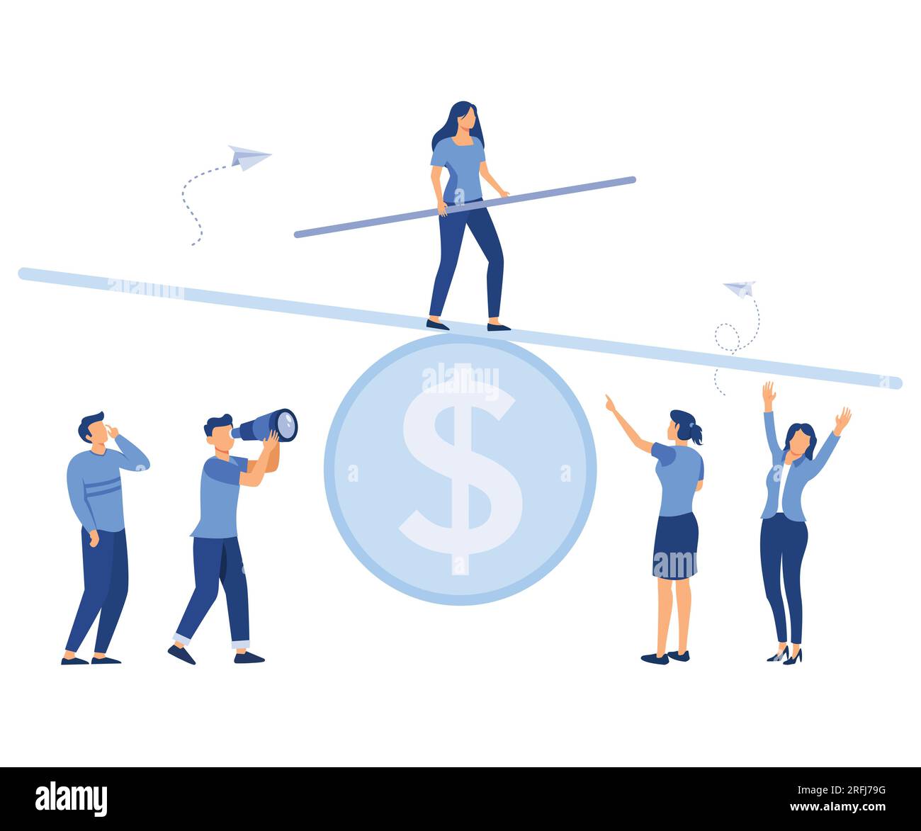 Coin balance Stock Vector Images - Alamy