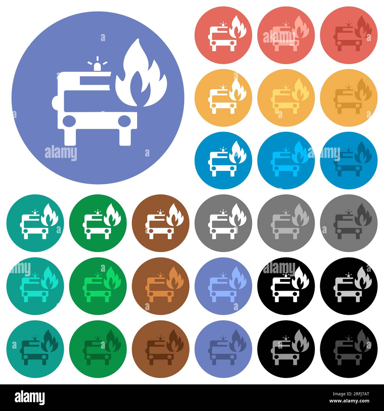 Symbols fire truck Stock Vector Images - Alamy