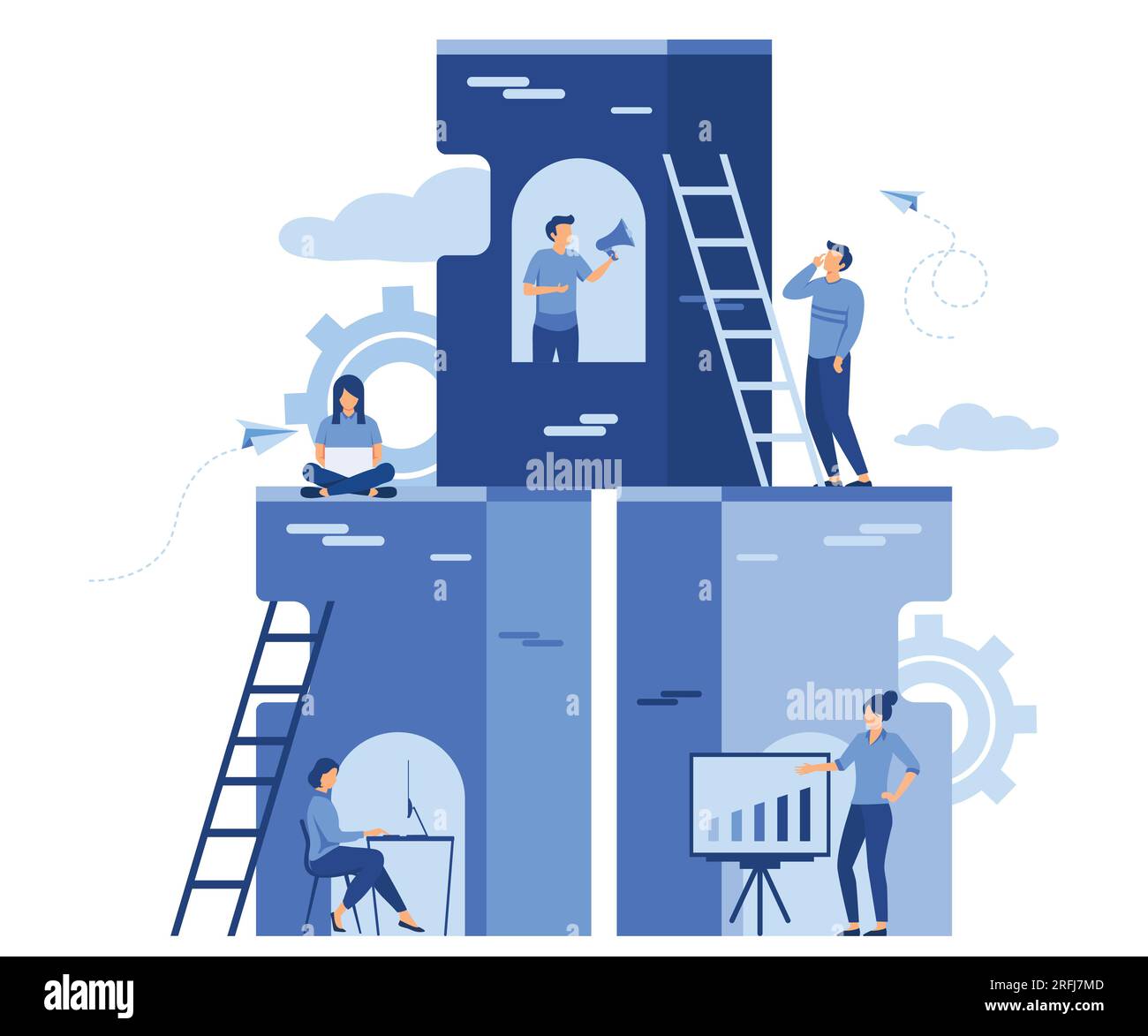 Pyramid office building Stock Vector Images - Alamy