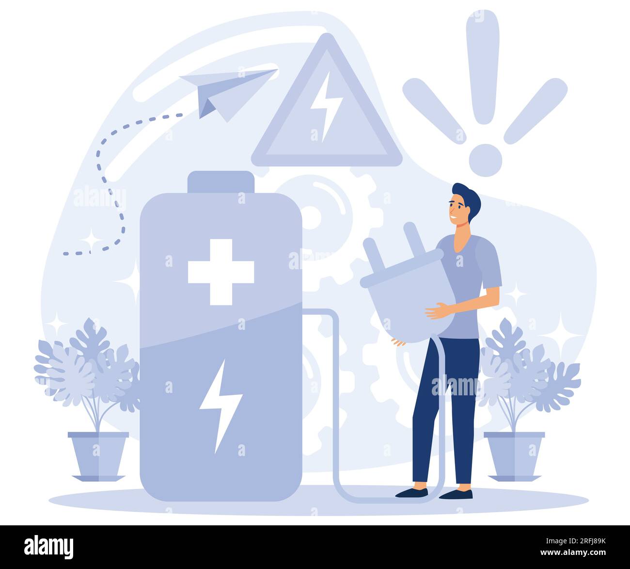 Accumulator battery use concept, Innovative battery technology, energy ...