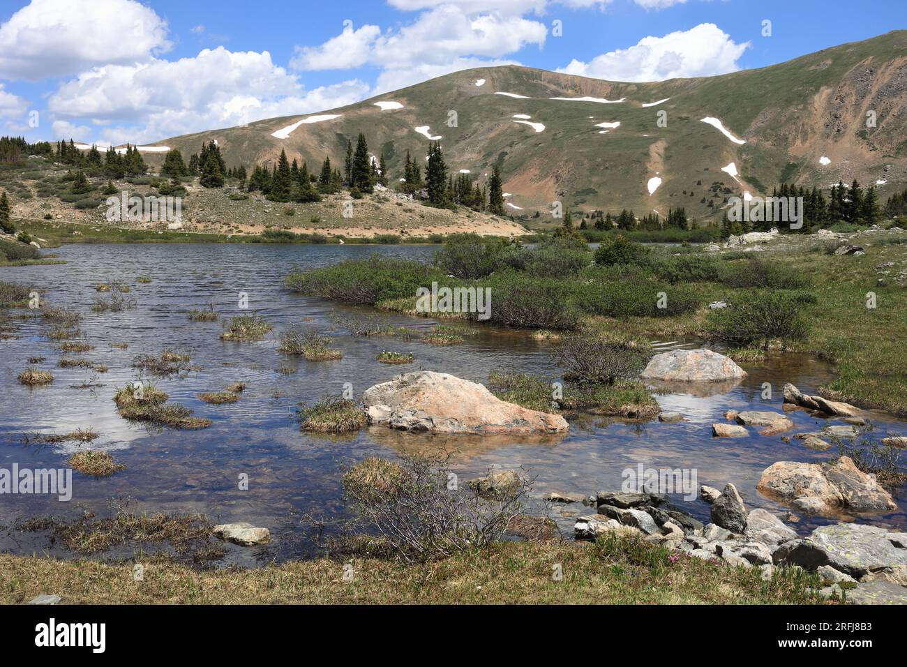 Pass lake at Loveland pass Stock Photo - Alamy