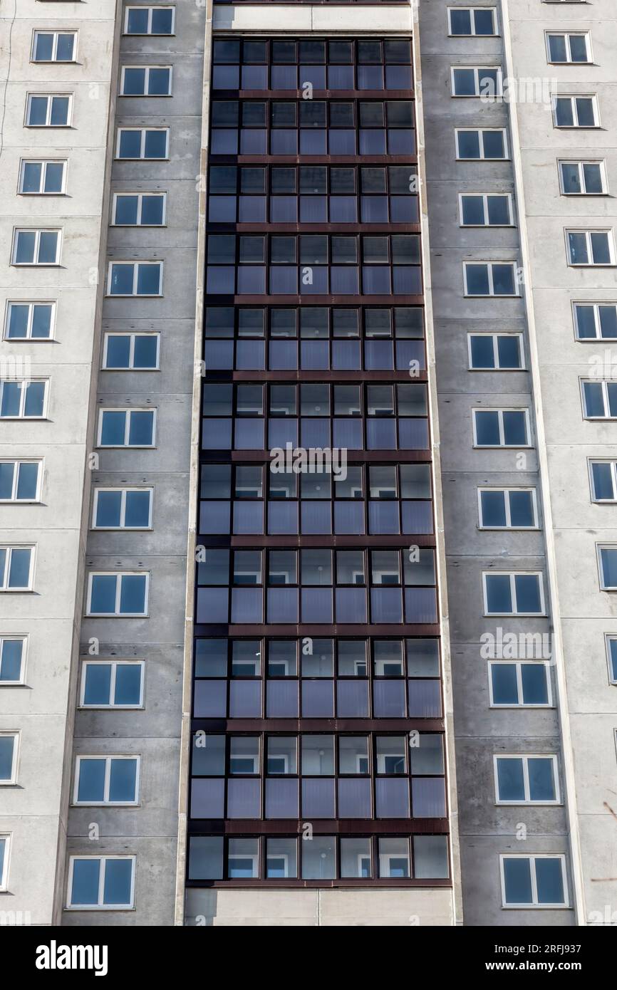 construction of apartment buildings for housing a large number of ...