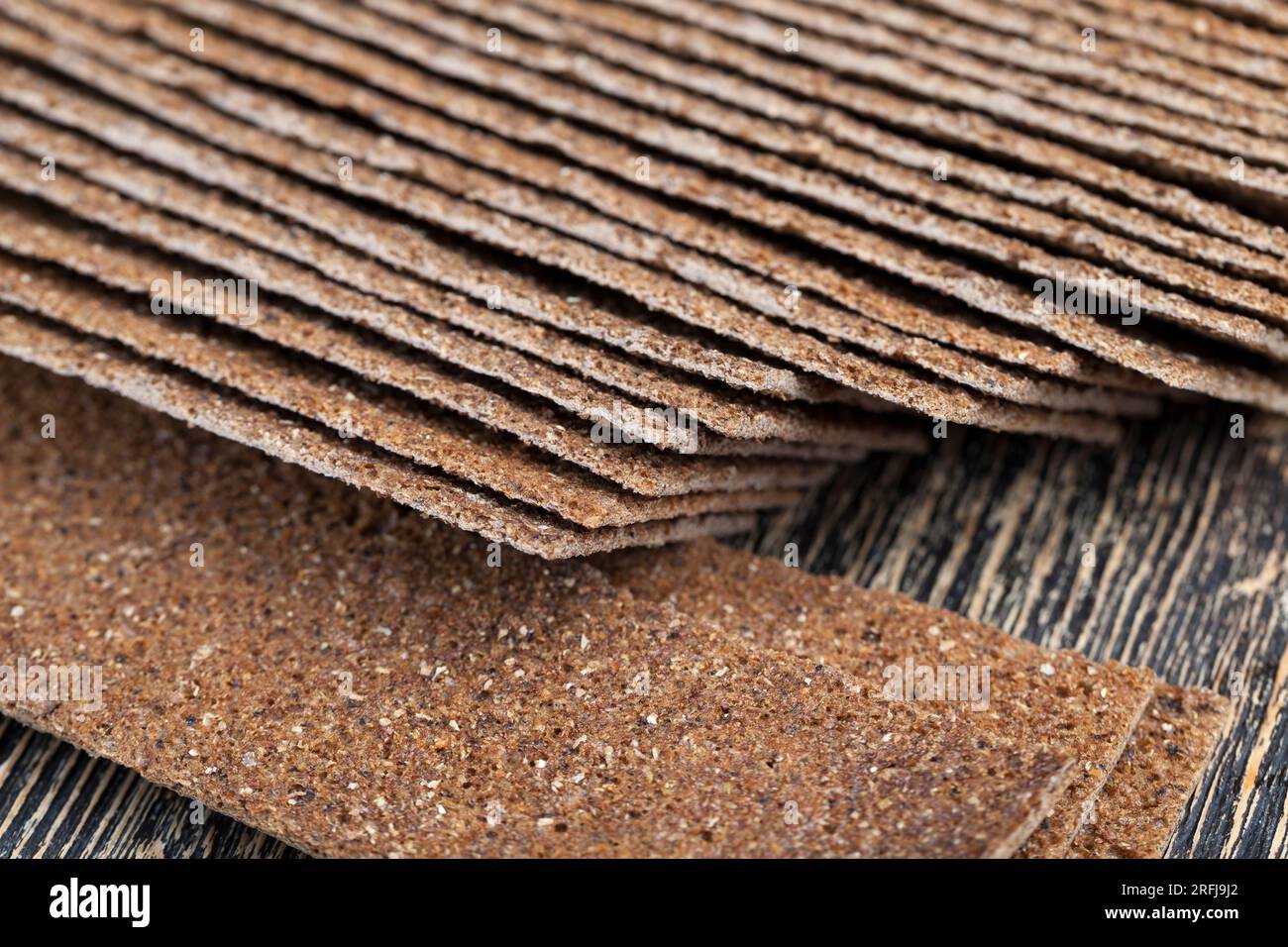 dried crusty rye bread, thin rye bread with coriander Stock Photo - Alamy