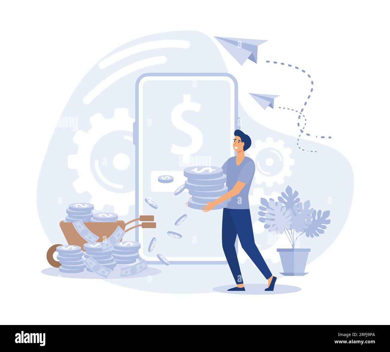 Financial transaction Stock Vector Images - Alamy