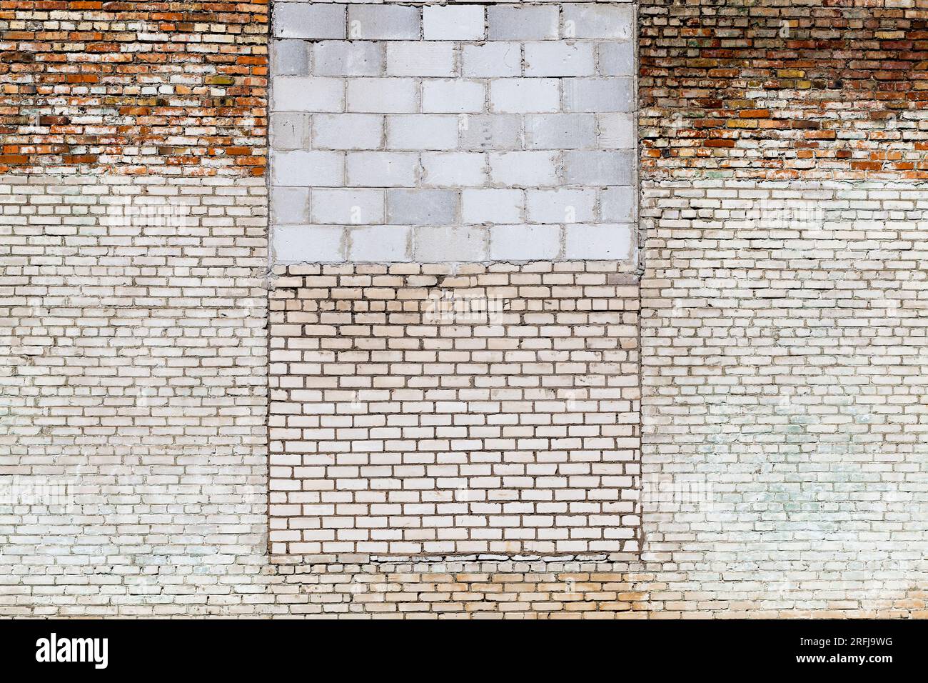 the wall of the building is made of different quality and types of ...