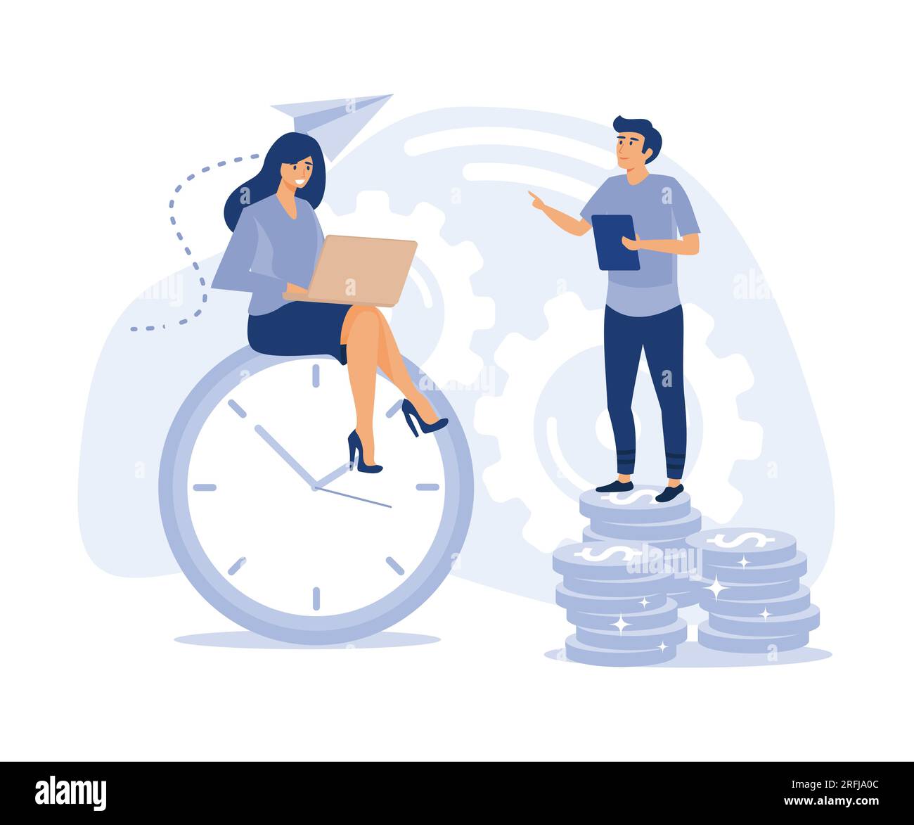 Time payment Stock Vector Images - Alamy